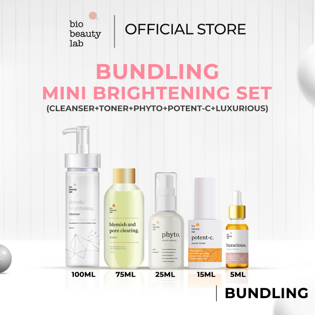 Jual Bio Beauty Lab Mini Brightening Set | Shopee Indonesia