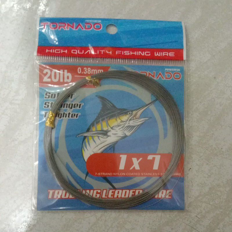 Jual Senar/benang pancing baja/sling kecil Tornado | Shopee Indonesia