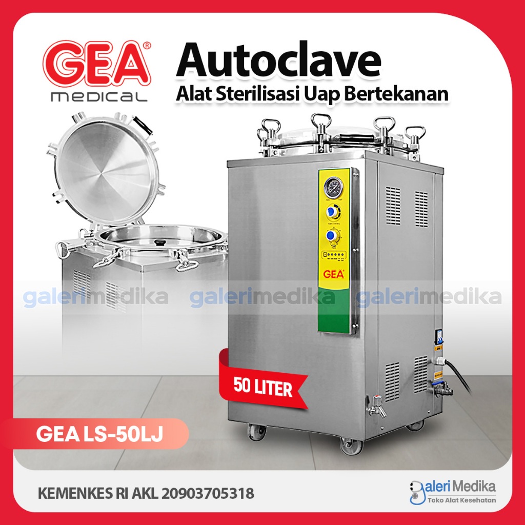 Jual Autoclave Gea 50 Liter LS-50LJ / LS50LJ / LS 50LJ -Alat ...