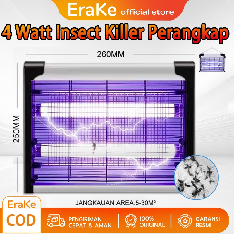 Jual 4 Watt Insect Killer Perangkap Nyamuk Lalat Lampu UV Insect Killer ...