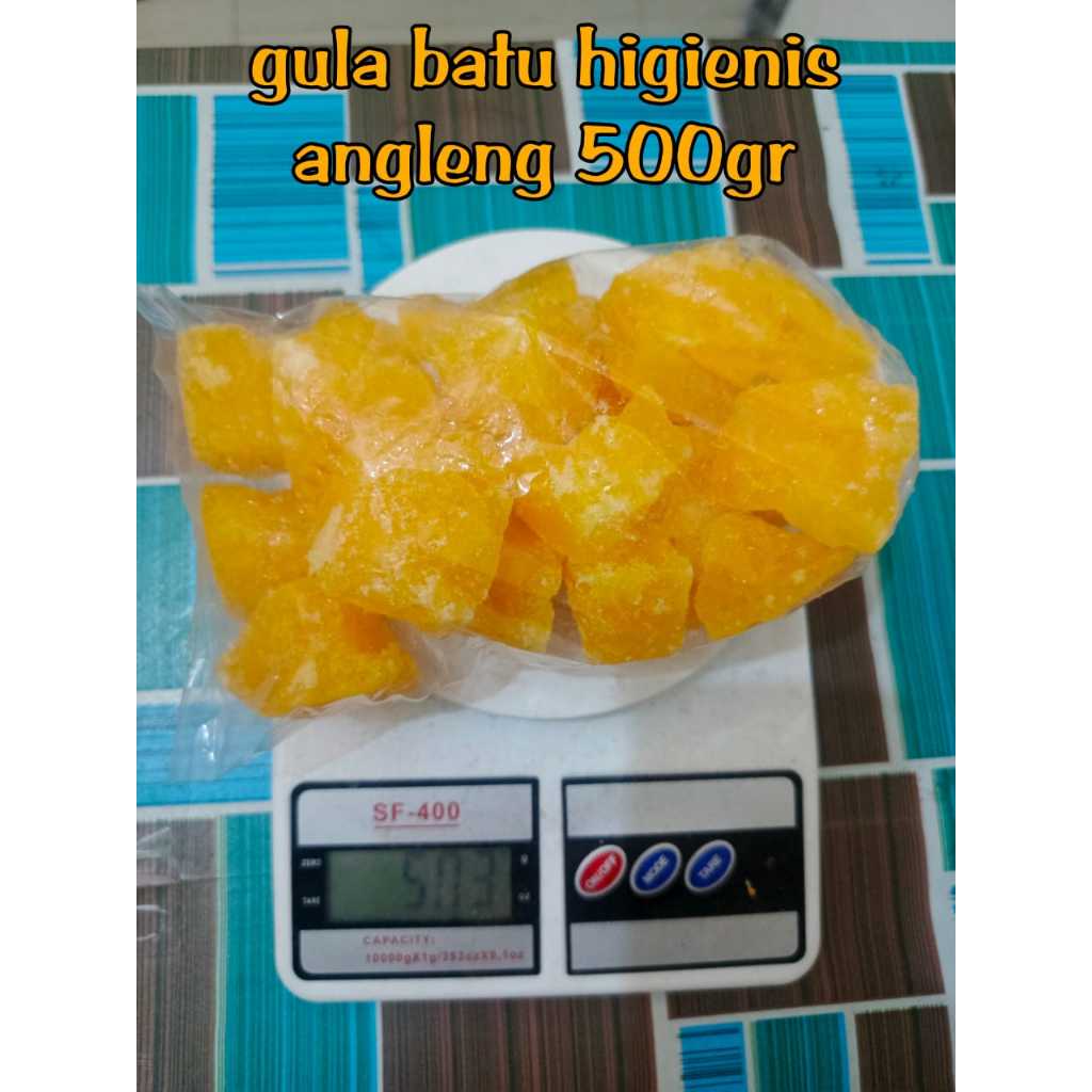 Jual Gula batu kuning organik angleng 500gr khas favorit terkenal ...