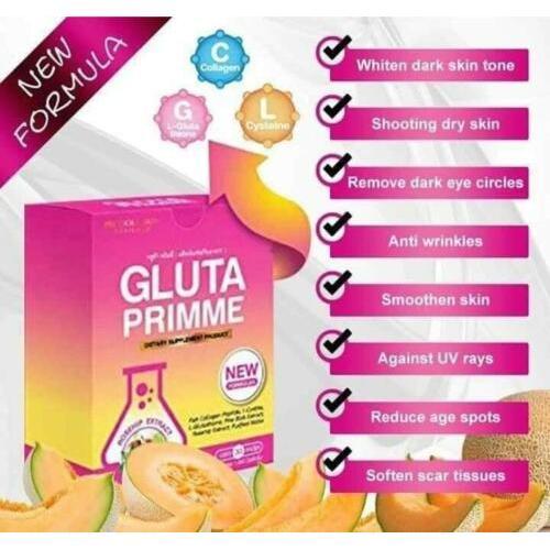 Jual TERMURAH collagen pencerah kulit ampuh glutathione gluta primme ...