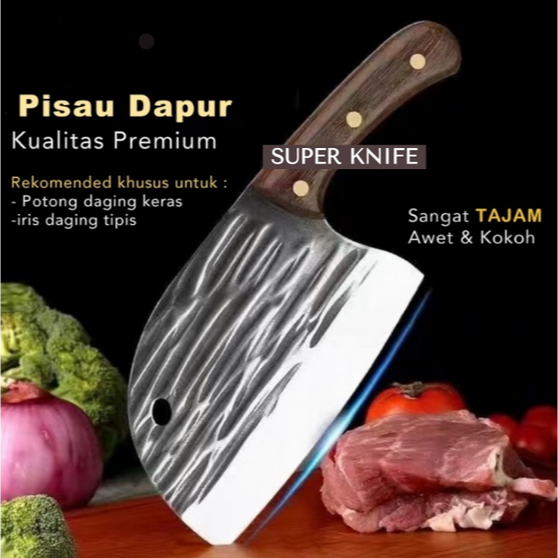 Jual [OL] Pisau Daging Pisau Koki Jepang Super Tajam / Pisau Dapur Anti ...
