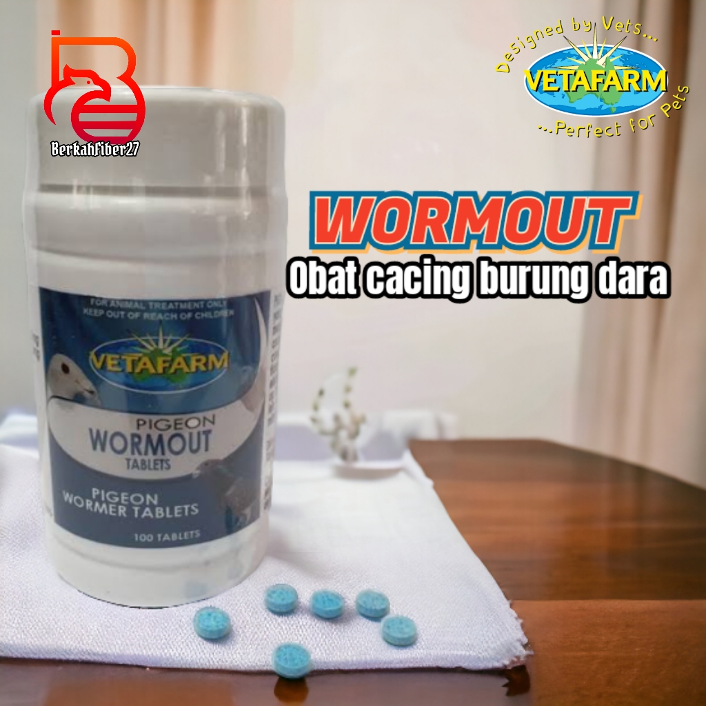 Jual WORMOUT VETAFARM PLUS obat cacing burung wormout obat cacing ...