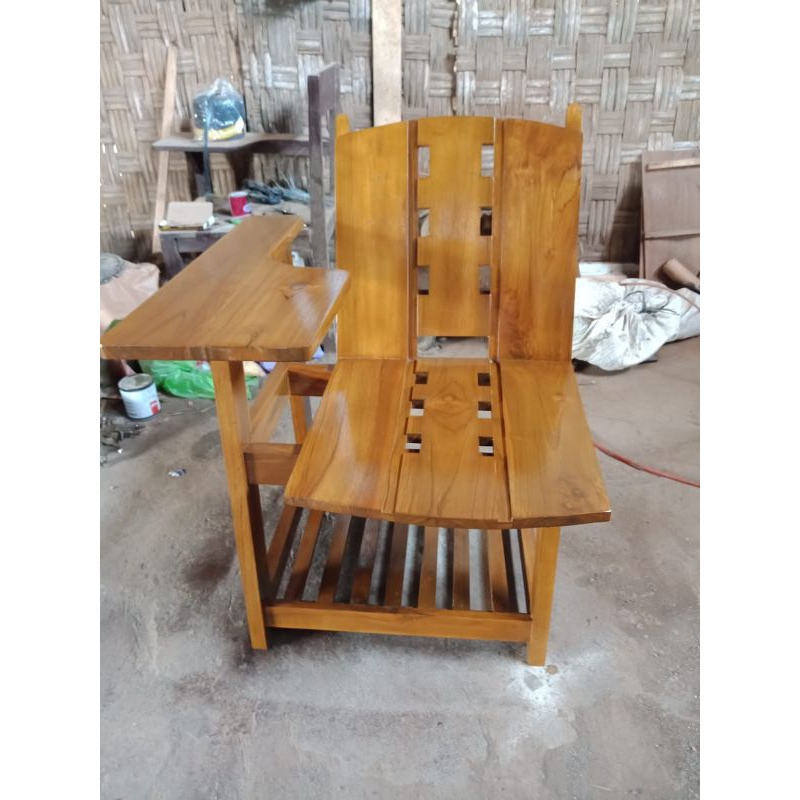 Jual Kursi belajar kursi kuliah kursi kampus full kayu Murah Terbaru ...