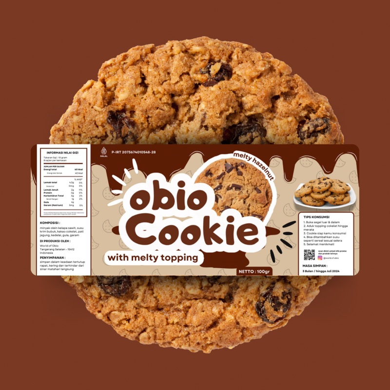 Jual OBIO COOKIE - Cookies with Melty Chocolate, Snack Cookies Jar ...