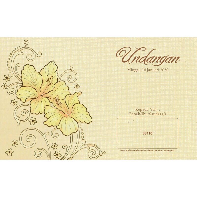 Jual Blangko Undangan Kosong / Undangan Pernikahan / Kartu Undangan ...