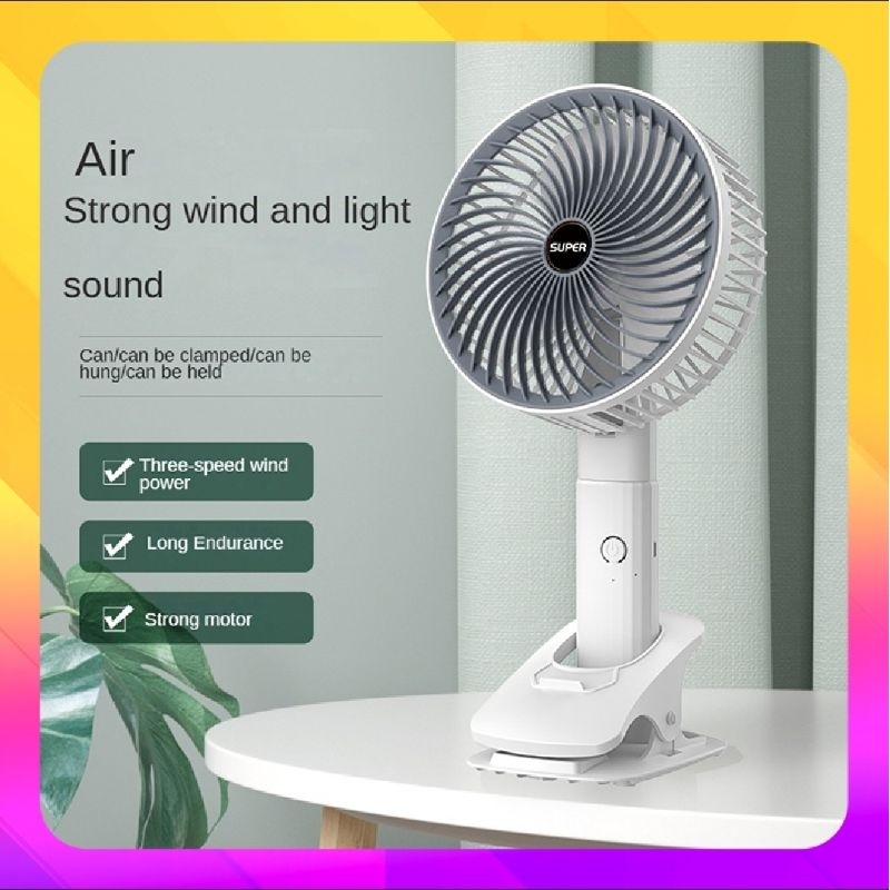 Jual Kipas Angin Portable USB 3 Speed Sudut Putar 720 Derajat | Shopee ...