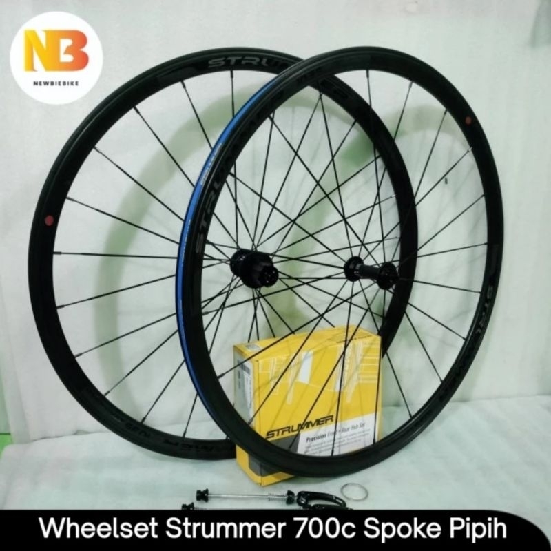 Jual Wheelset 700c Strummer Ratchet Rims Falcon 30 profil 30mm rimbrake ...