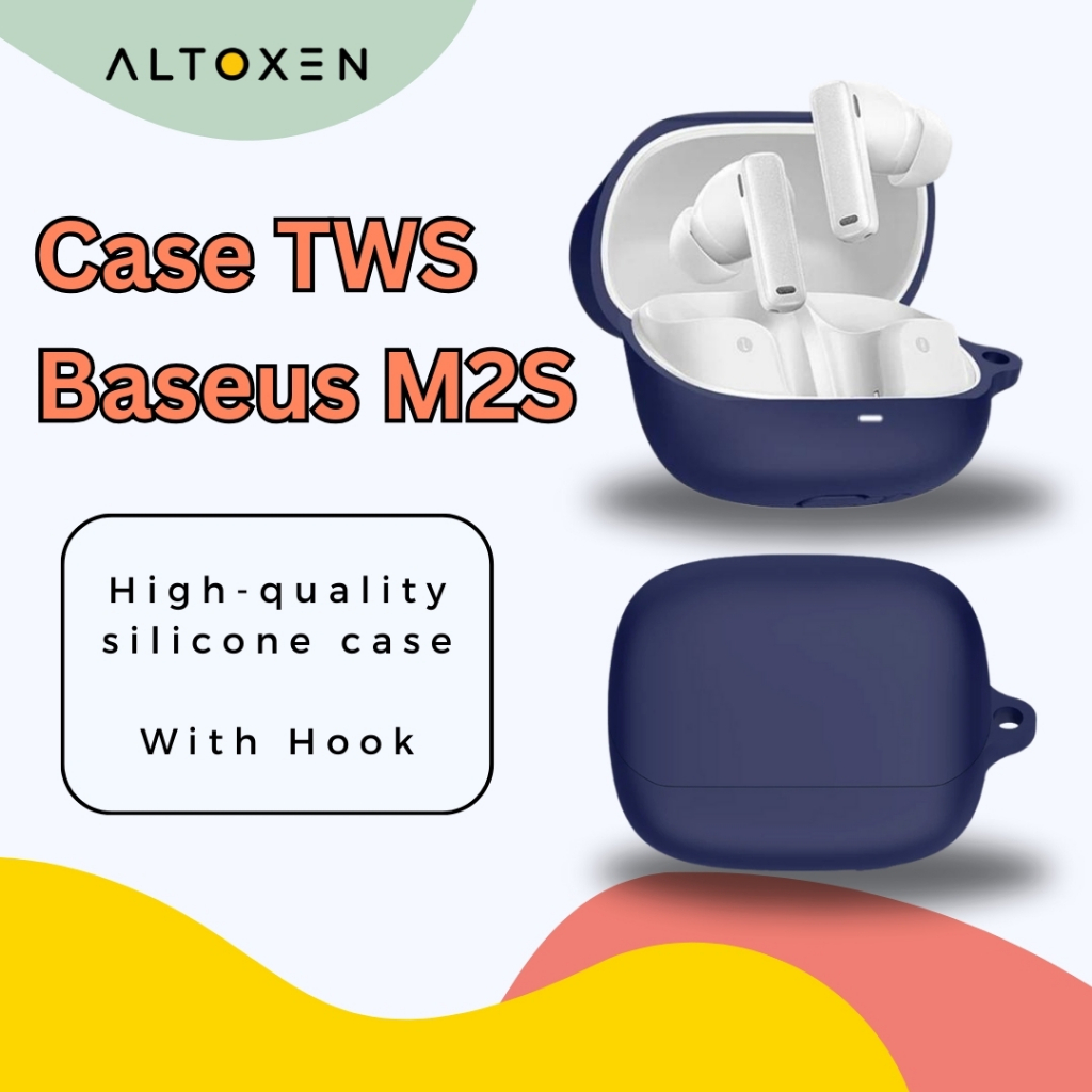 Jual Case Silicone TWS Baseus M2S Soft Casing TWS Cover Protection | Shopee Indonesia