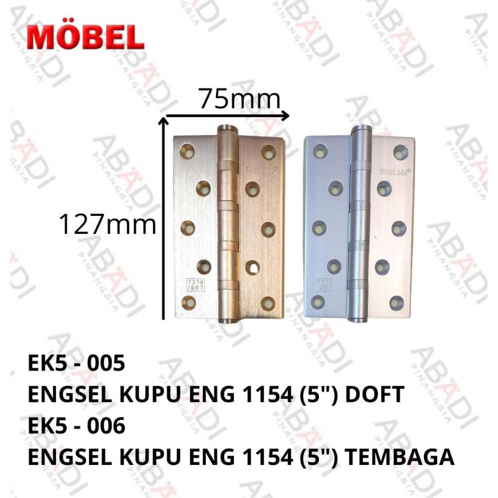 Jual Engsel Pintu Swing Bahan Copper Tembaga Tebal 5inch 125mm | Shopee ...
