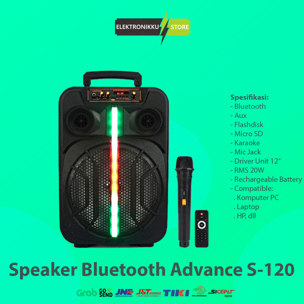 Jual Speaker Advance S-120 Bluetooth Aktif Komputer PC Laptop HP Karaoke | Shopee Indonesia