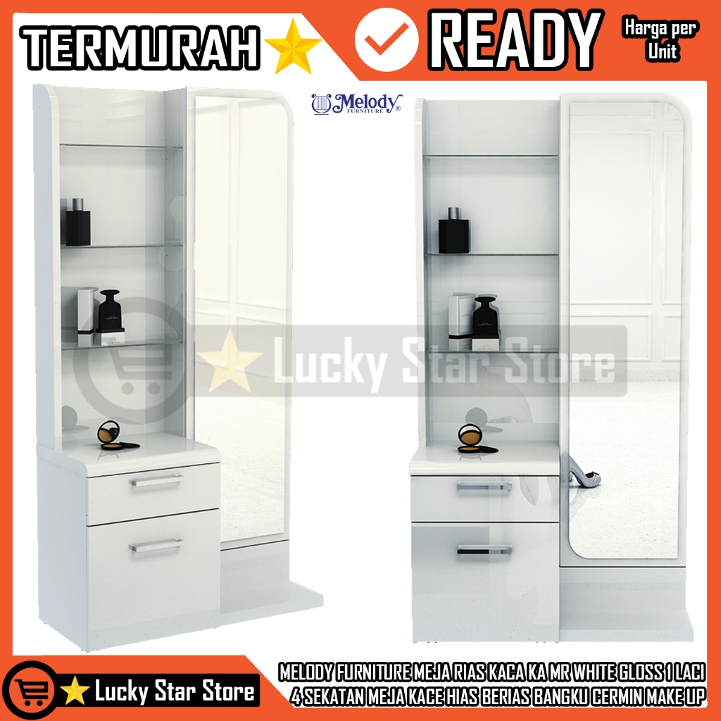 Jual [KARGO] MELODY FURNITURE LEMARI ALMARI CABINET RIAS KACA KA MR ...