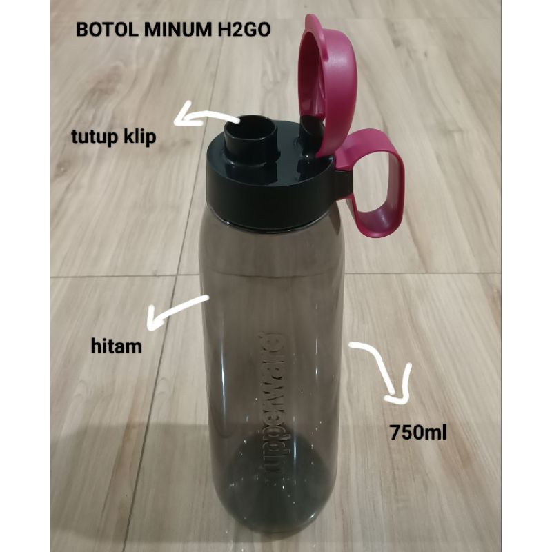 Jual ORIGINAL TUPPERWARE BOTOL MINUM KRISTAL H2GO/DRINKING FLASK/750ML ...
