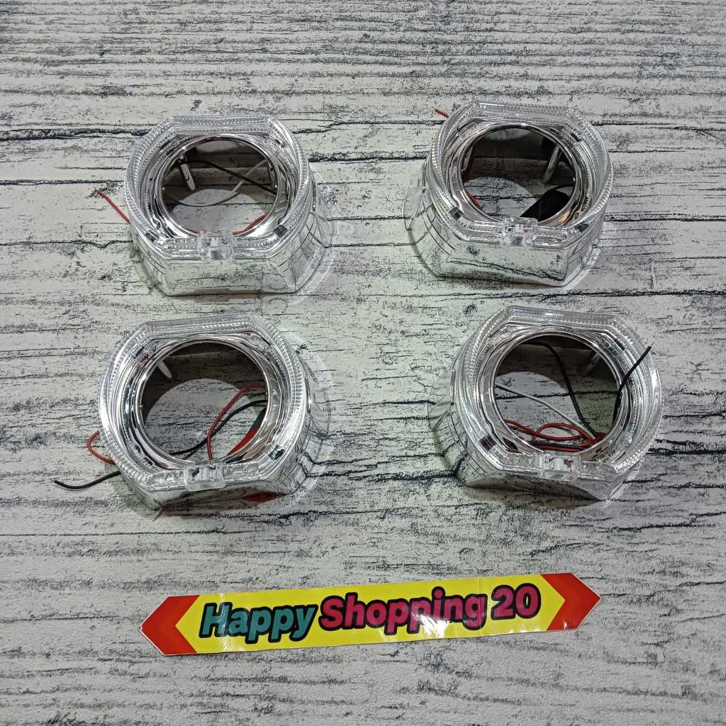 Jual Shround angel eyes biled projector tipe BMW full 2.5 inch dc 12v ...