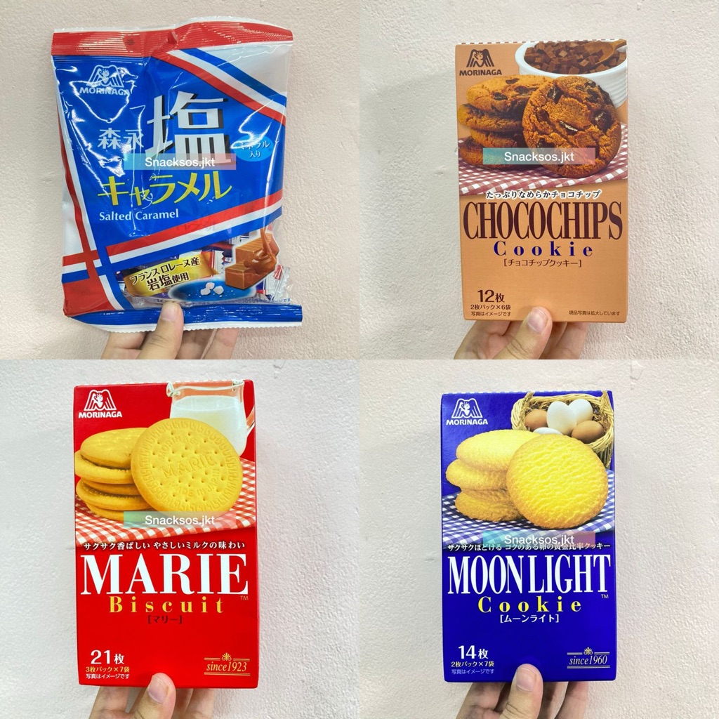 Jual MORINAGA MARIE BISCUIT / CHOCOCHIPS / MOONLIGHT COOKIE / MORINAGA ...