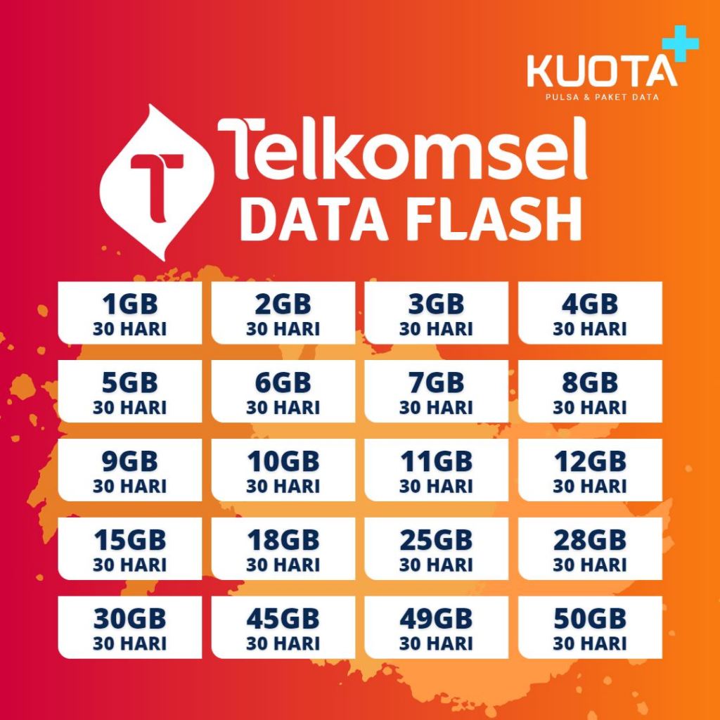 Jual TELKOMSEL DATA FLASH 24 JAM 30 HARI TANPA PEMBAGIAN HARGA MURAH PROSES CEPAT | Shopee Indonesia