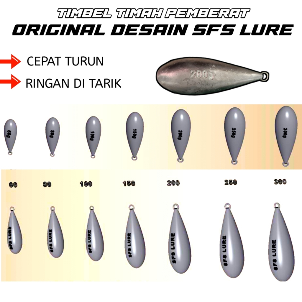 Jual Timah dasaran 300g 250g 200g 150g 100g 80g 60gram timah pemberat ...