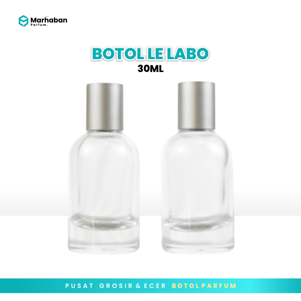 Jual Botol Parfum Le Labo 30 ML Semi press - Botol Parfume kosong LeLabo Tutup Abu Doff 12 pcs ...