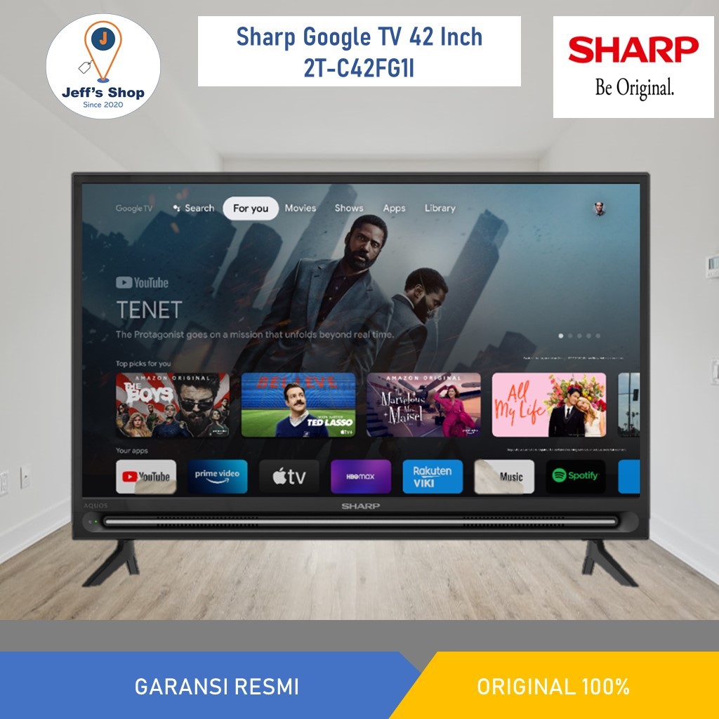 Jual Sharp Google TV 42 Inch 2T C42FG1I | Shopee Indonesia