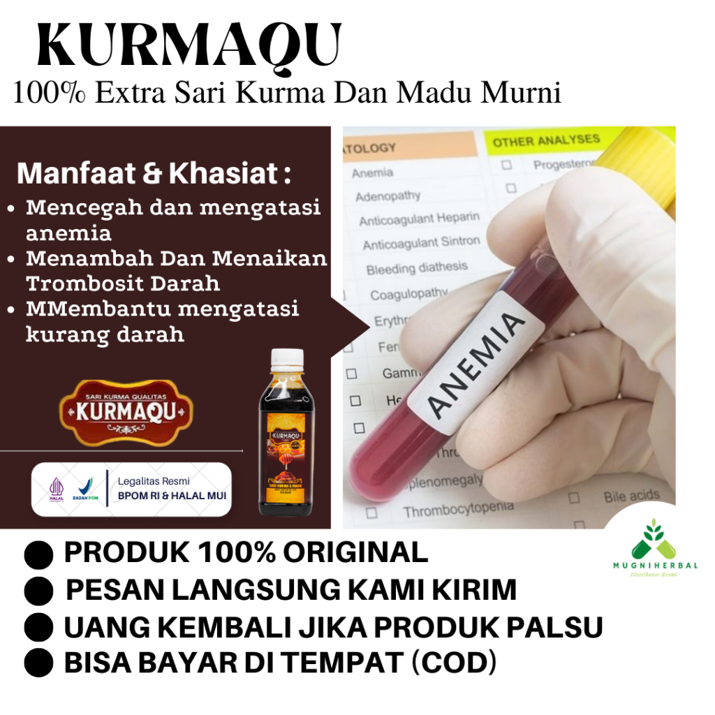 Jual Kurmaqu - Obat Anemia, Kurang Darah, Hb Darah Rendah, Kepala ...