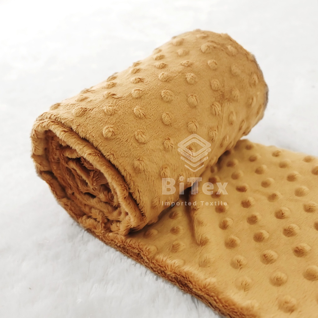 Jual Kain Minky Dot / Velboa Dot Import 1 METER - Lebar 1,5m Stretch ...