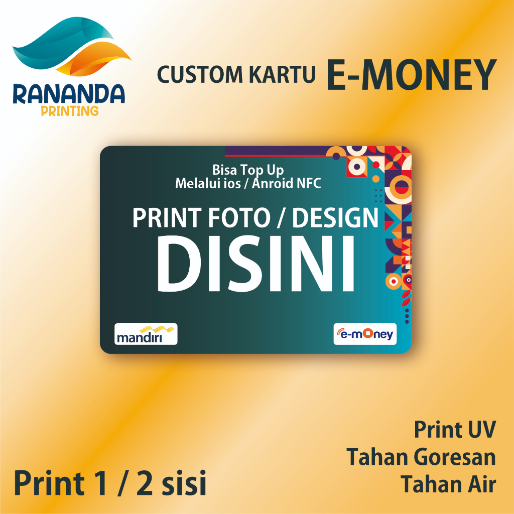 Jual kartu e money mandiri custom | Shopee Indonesia