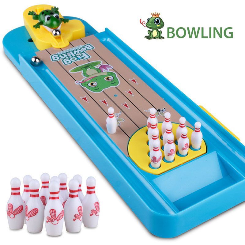Jual Mainan Anak Frog Bowling Board Game Katak Bowling Mini Game Seru ...