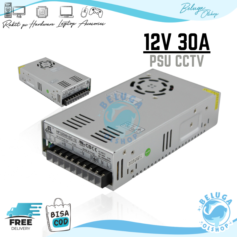 Jual POWER SUPPLY CCTV 12V 30A JARING | Shopee Indonesia