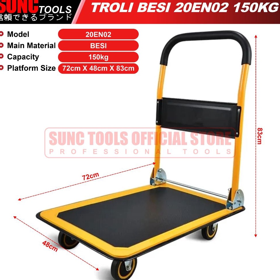Jual Koleksi Terbaru Platform Hand Truck Tolley Troli Barang Trolli ...