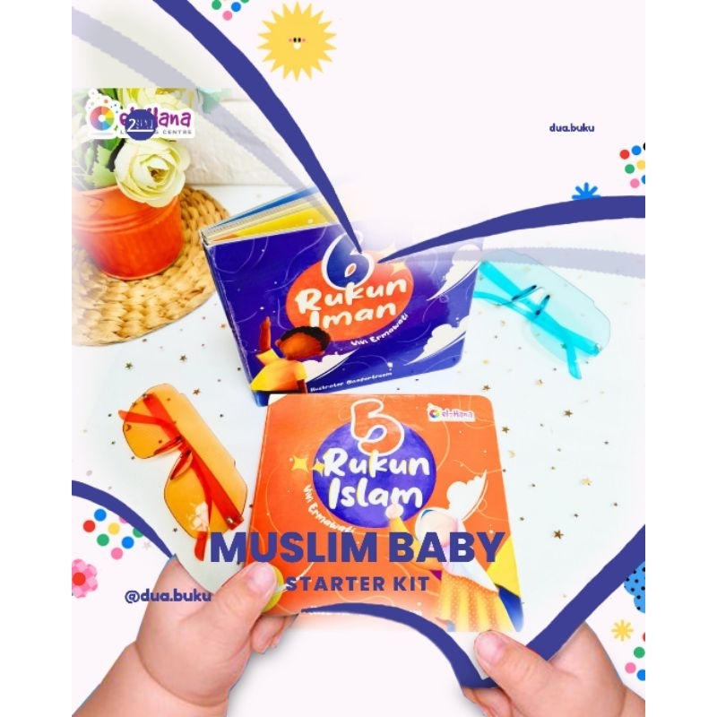 Jual ELHANA - MUSLIM BABY STARTER KIT - BOARDBOOK RUKUN IMAN DAN RUKUN ...