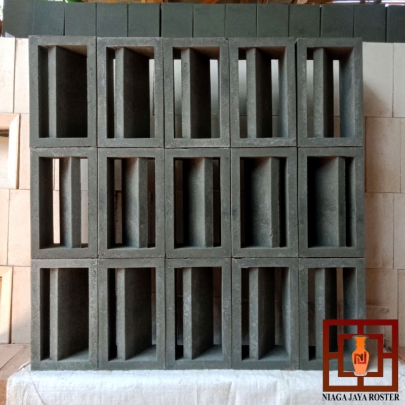 Jual roster beton minimalis nako 25x15cm, loster minimalis merah ...