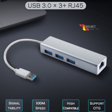 Jual Best product USB 3 TO LAN RJ45 USB HUB 3PORT converter adapter ...