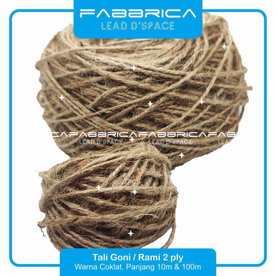 Jual Fabbrica - Tali Goni 2 ply Rami Serabut Hemp Rope Rustik | Shopee ...