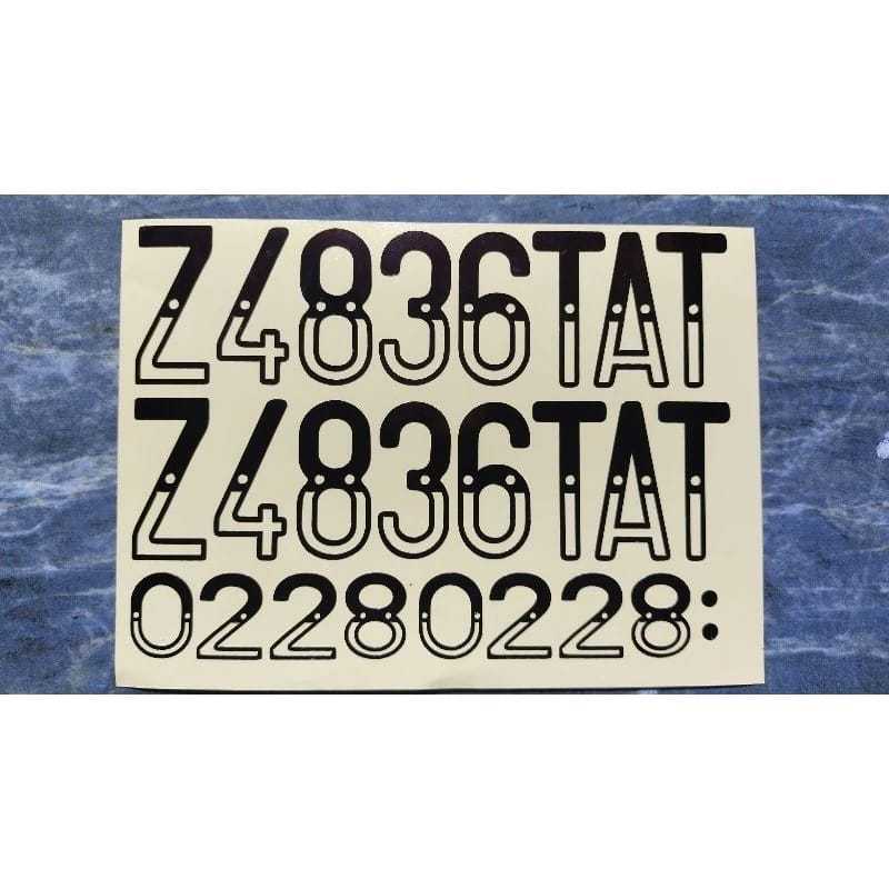 Jual STICKER PLAT NOMOR MOTOR | Shopee Indonesia