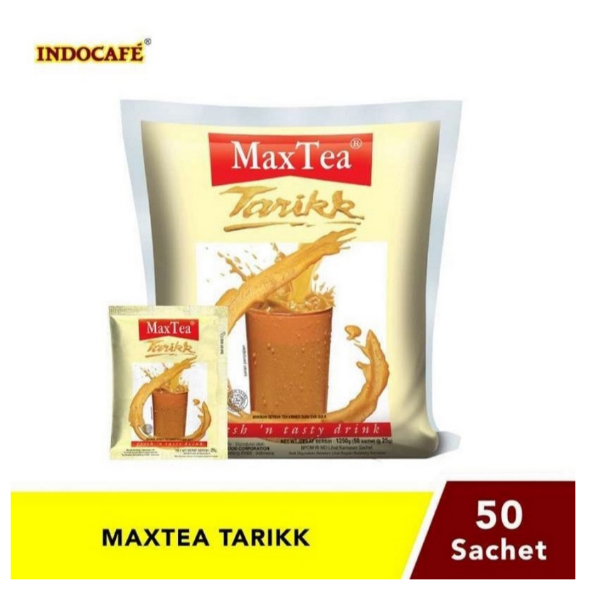Jual Max Tea Teh Tarik [25g/50 sachet/bag] | Shopee Indonesia