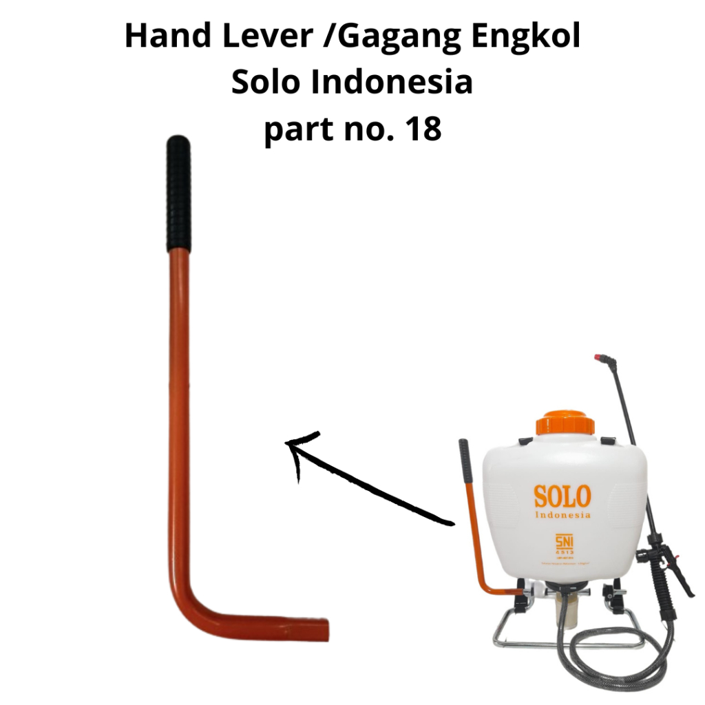 Jual Hand Lever Gagang Bengkok Oranye untuk Engkol Hand Sprayer Solo ...