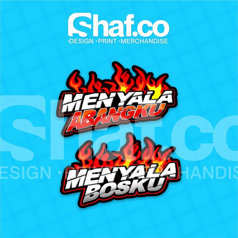 Jual STICKER MENYALA ABANG KU MENYALA BOSKU VIRAL KEREN | Shopee Indonesia
