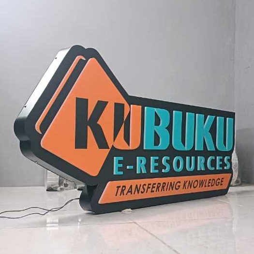 Jual Neon box custom bentuk logo timbul premium ukuran 120 x 56cm ...