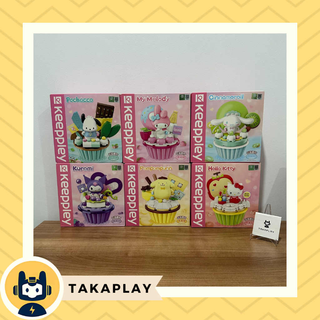 Jual Mainan Keeppley Bricks Sanrio Cupcake Cup Cake Keepley Keppley Hello Kitty My Melody Kuromi ...
