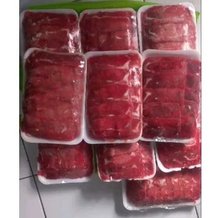 Jual Daging slice sedikit lemak | beef sedikit lemak | frozen food ...