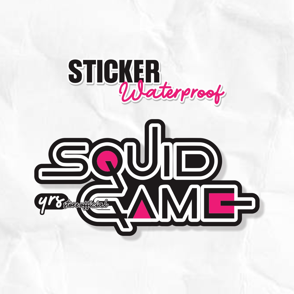 Jual Sticker Squid Game Waterproof Max Decal Ukuran +- 9,6 x 4,9 cm ...