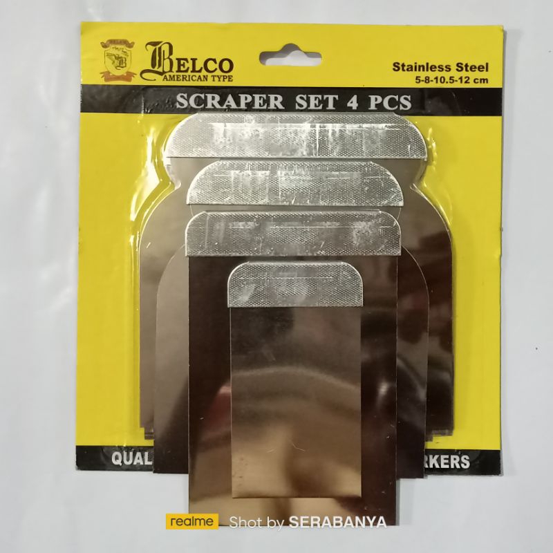 Jual BELCO Kapi Cat Set 4 pcs Stainless Steel | American Type | Capi ...