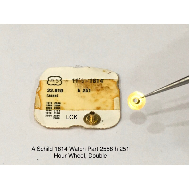 Jual A Schild 1814 2066 Watch Part 2558 H 251 Double Toothing Hour ...