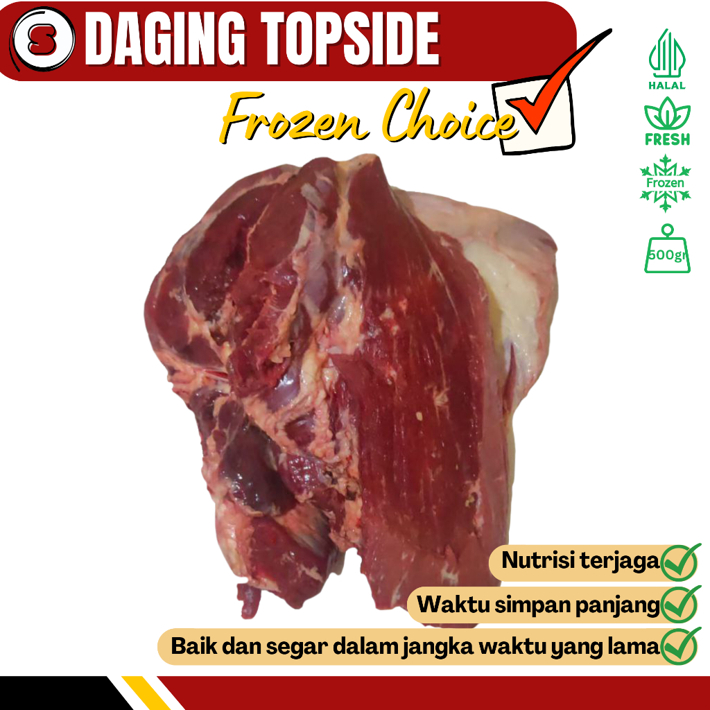 Jual Sapina Daging Sapi Daging Topside (Bagian Dari Gandik) Halal 1kg ...