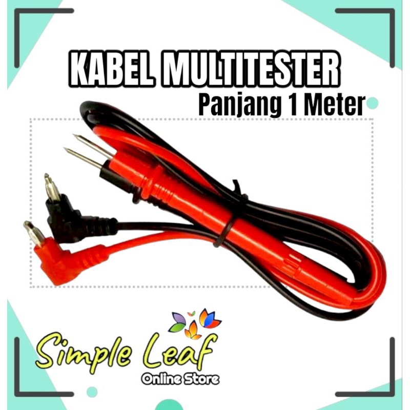 Jual Kabel Multitester Jarum Lancip Pen / Kabel Avometer Panjang 1 ...