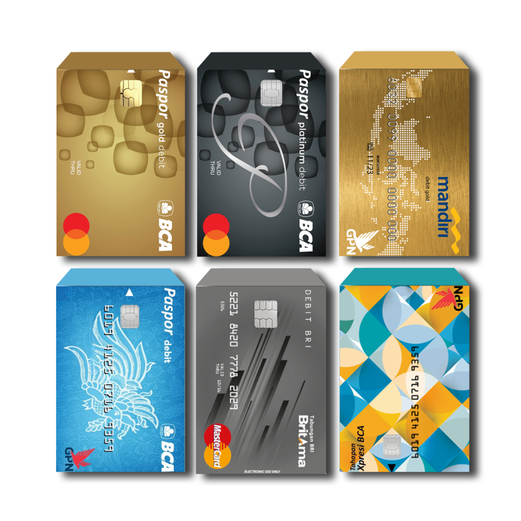 Jual Amplop THR Lebaran 2024 10 PCS Desain Kartu ATM Bank BRI BCA ...