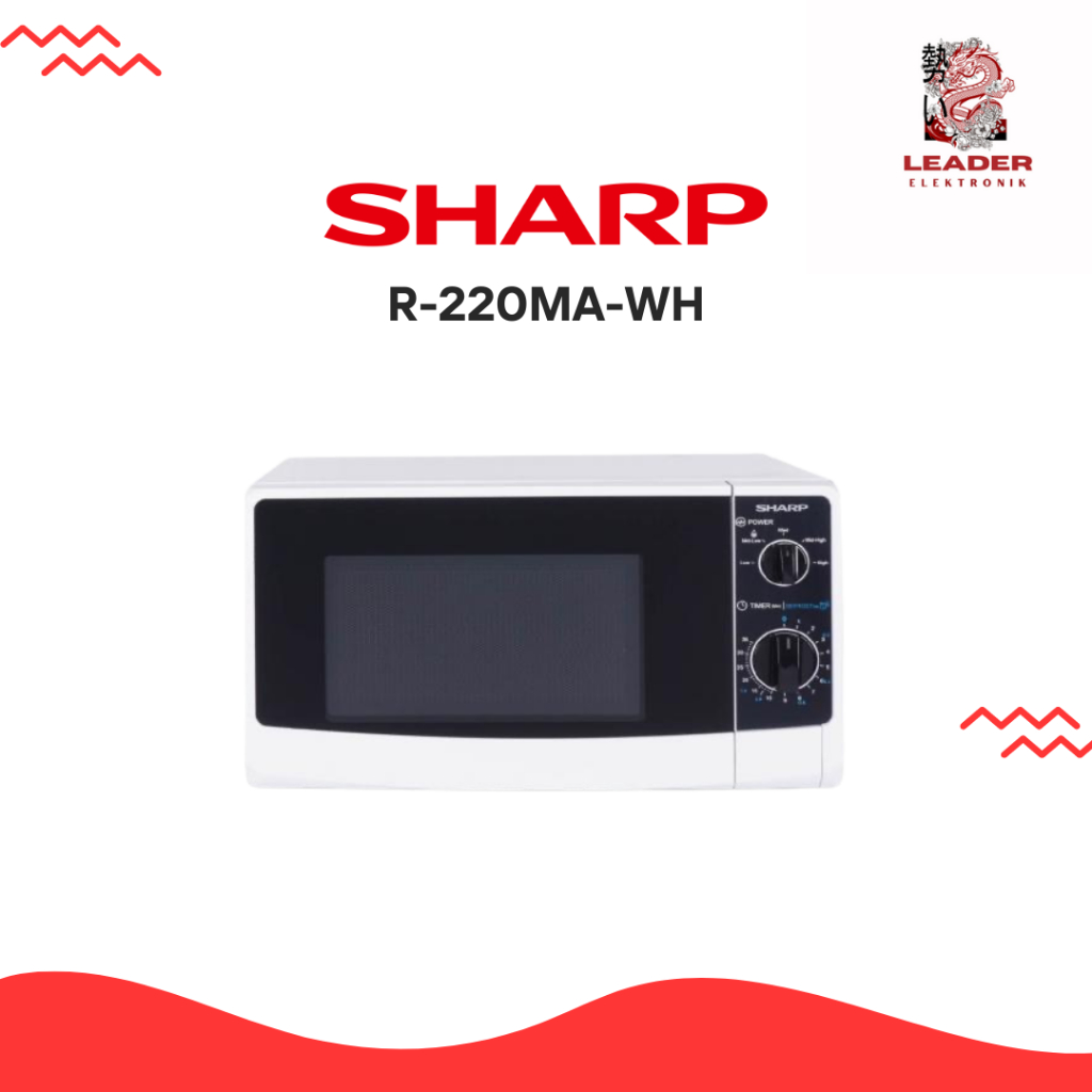 Jual SHARP Microwave Oven 20 L R-220MA-WH Low Watt 450 W | Shopee Indonesia