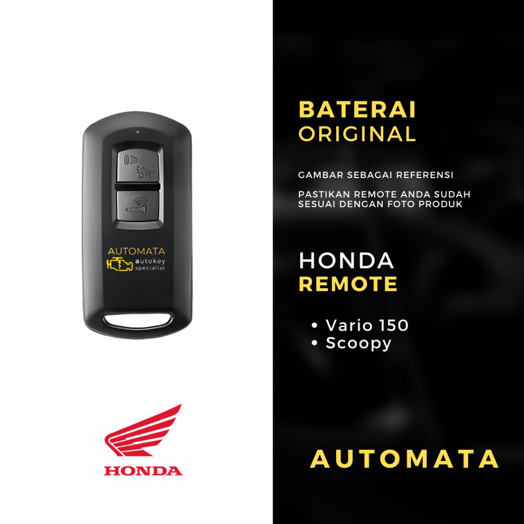 Jual Baterai Remote Kunci Keyless Honda Scoopy Original Panasonic ...