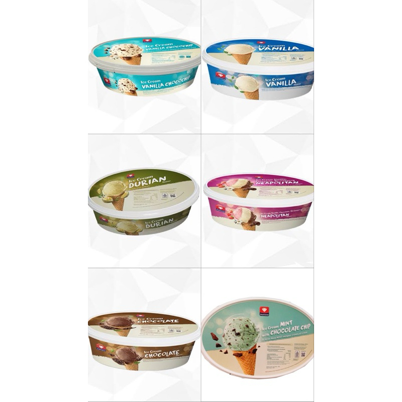 Jual ICE CREAM DIAMOND NEOPOLITAN COKLAT DURIAN CHOCO MINT | Shopee ...